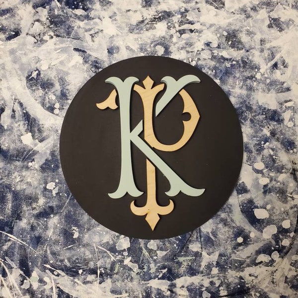 Monogram Plaque - Etsy