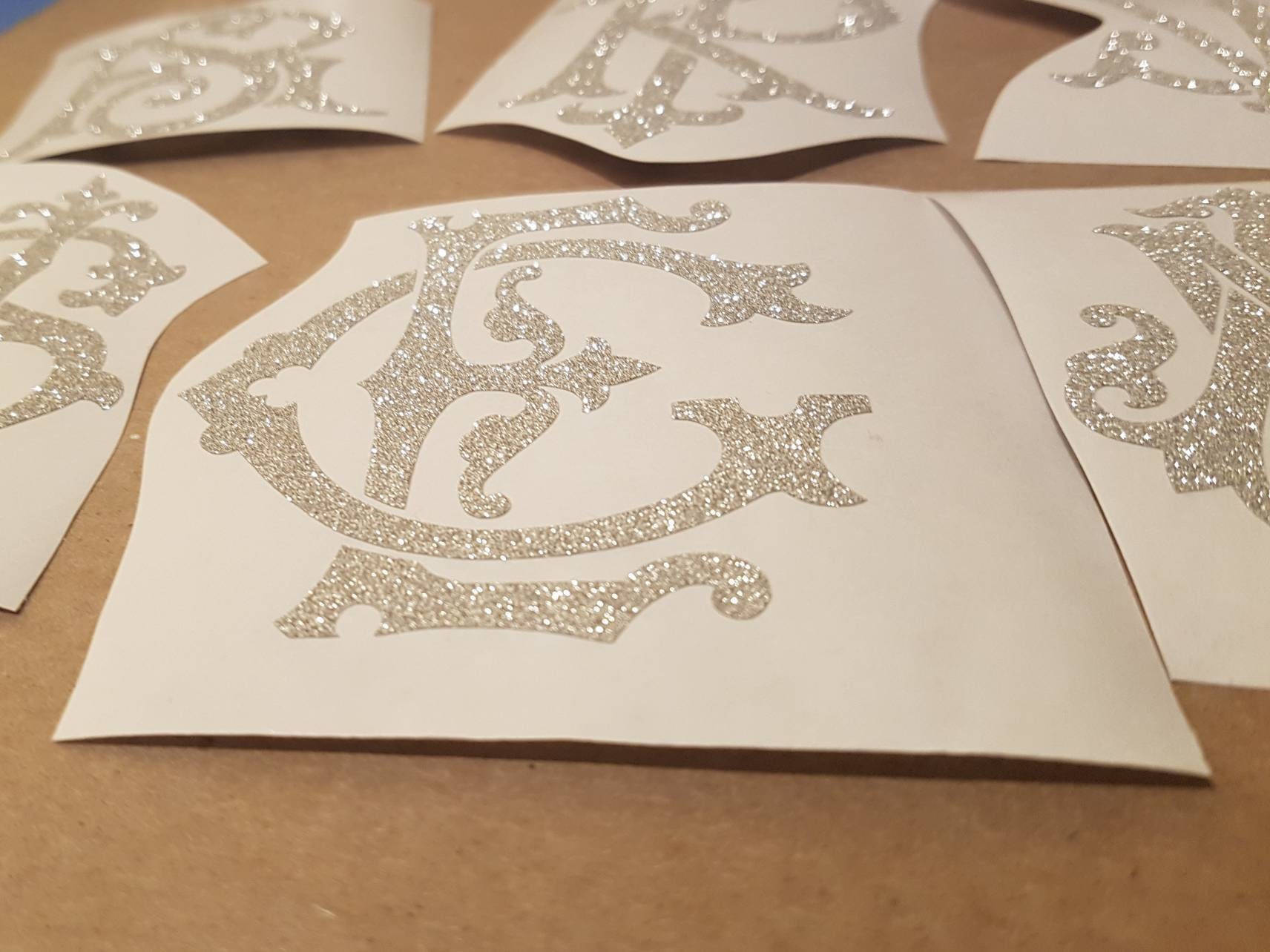 Iron on Monogram Monogram Decals Iron on Initial Decals | Etsy Canada