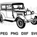 Ford Model-a Car, Vintage Car Clipart Vector Clip Art Graphics-digital ...