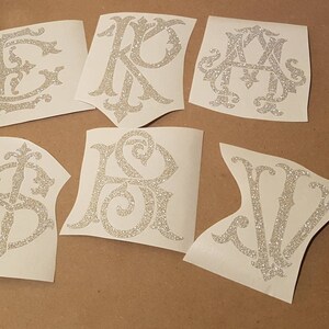 Vinyl Monogram, Monogram Decals, Initial Decals, Customized Unique ...
