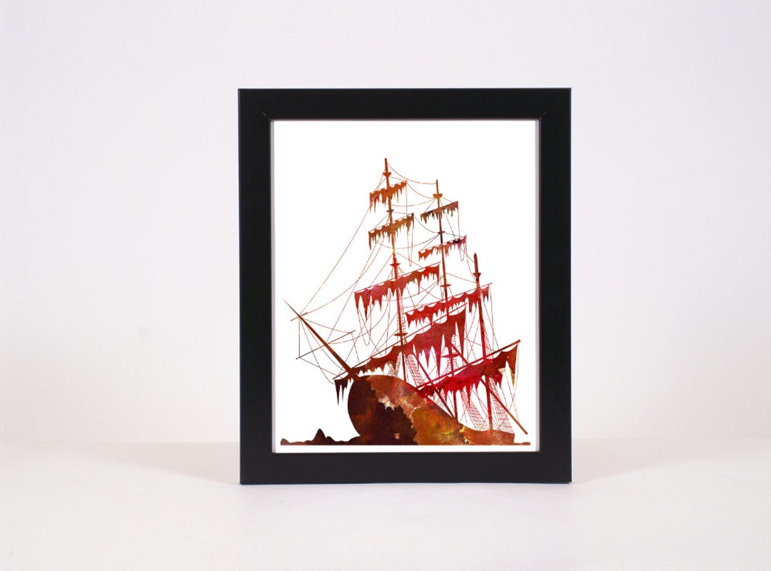 Ship Print Sailing Ship Poster Nautical Poster Frigates - Etsy