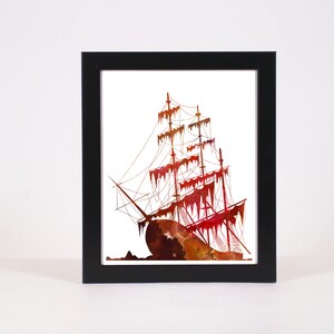 Ship Print Sailing Ship Poster Nautical Poster Frigates - Etsy