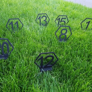 1-40 Table Numbers, 40 Wedding Table Numbers, Hand Painted Wood Table ...