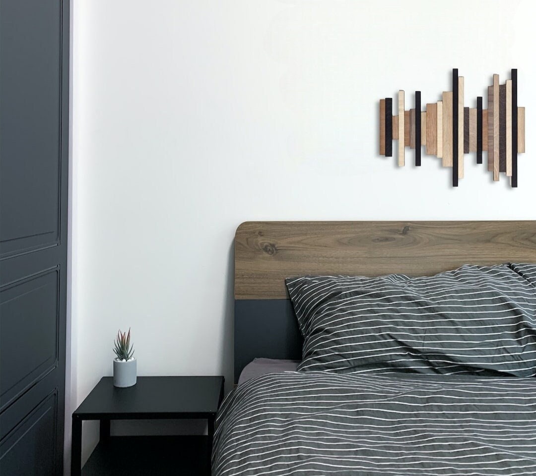 Soundwave Wood Art Piece, Sound Byte Wall Hanging, Wood Song Equalizer ...