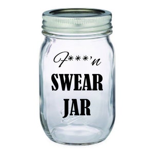 Swear Jar, Curse Jar, Profanity Jar, Piggy Bank, Coin Collection, Money ...