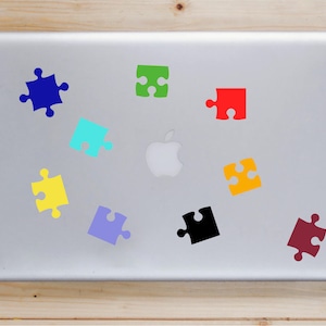 9 Pieces Autism Decals Autism Awareness Decal Puzzle Decals - Etsy