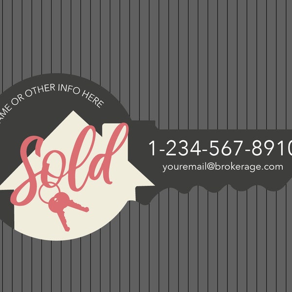 Sold Key Sign - Etsy