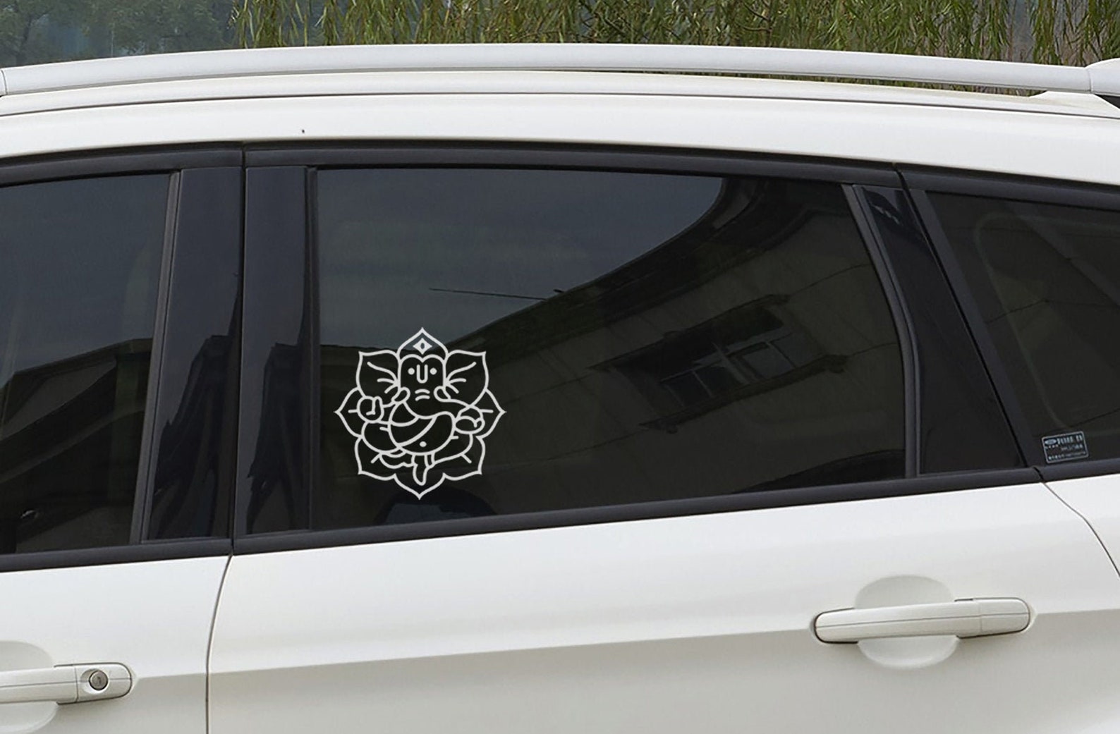 Ganesh Vinyl Decal, Sticker of Abstract Ganesha, Meditation, Yoga, Boho ...