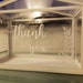 Cards Box Metallic Gold Sticker, Clear Card Box, Wedding Reception, Diy ...
