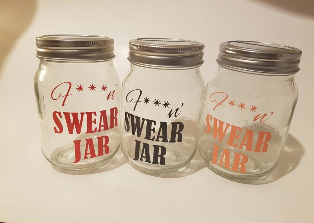Swear Jar, Curse Jar, Profanity Jar, Piggy Bank, Coin Collection, Money ...