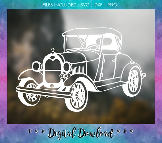Ford Model-a Convertible Car Vintage Car Clipart Vector Clip - Etsy