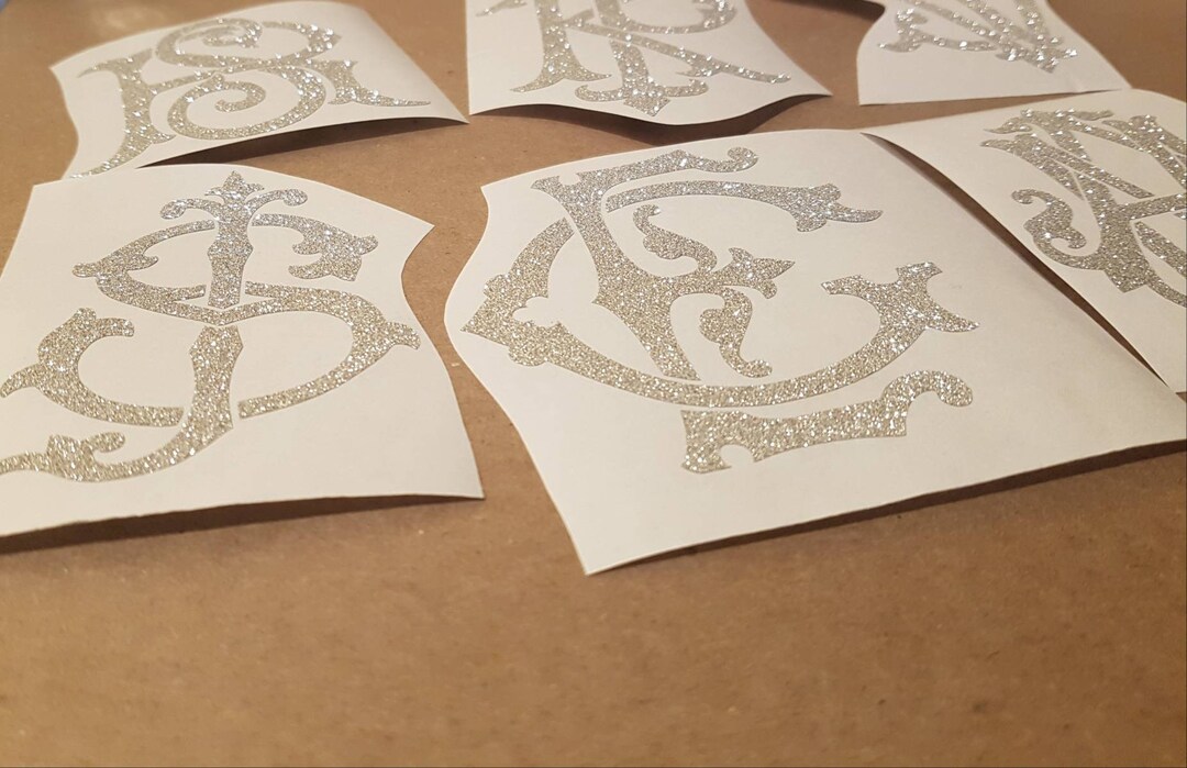 Vinyl Monogram, Monogram Decals, Initial Decals, Customized Unique ...