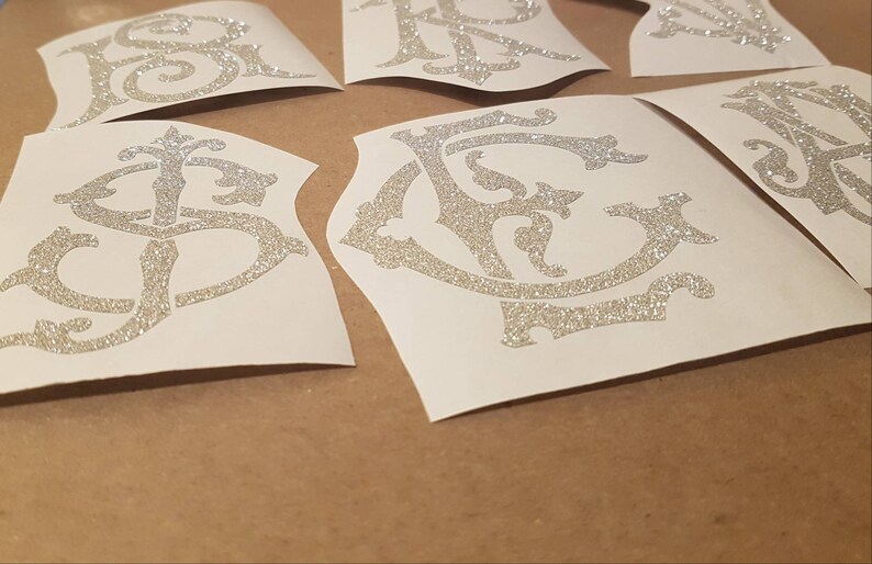 Vinyl Monogram, Monogram Decals, Initial Decals, Customized Unique ...