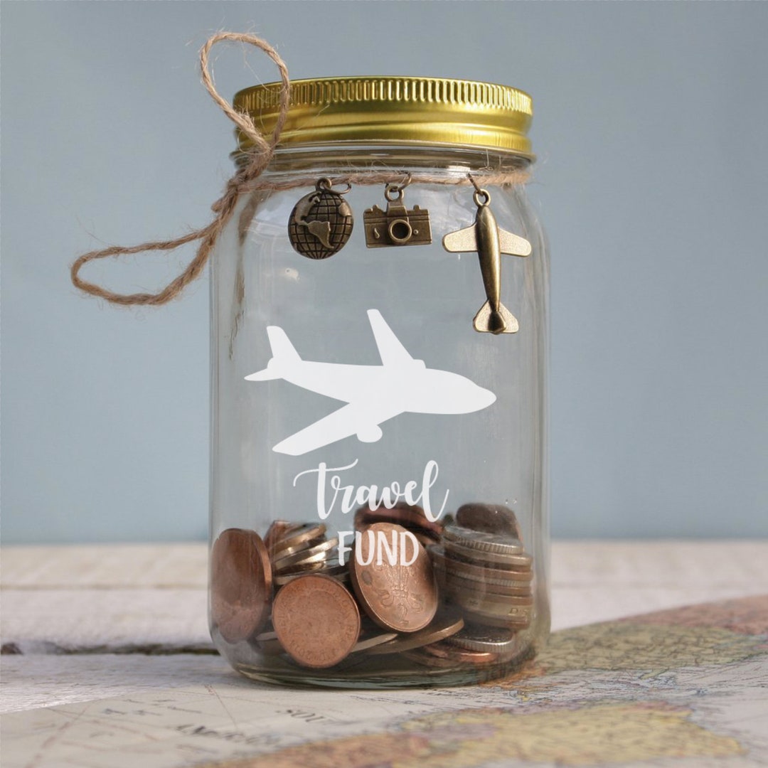 Travel Fund Decal, Vinyl Only, DIY Travel Gift, Adventure Fund, Money ...
