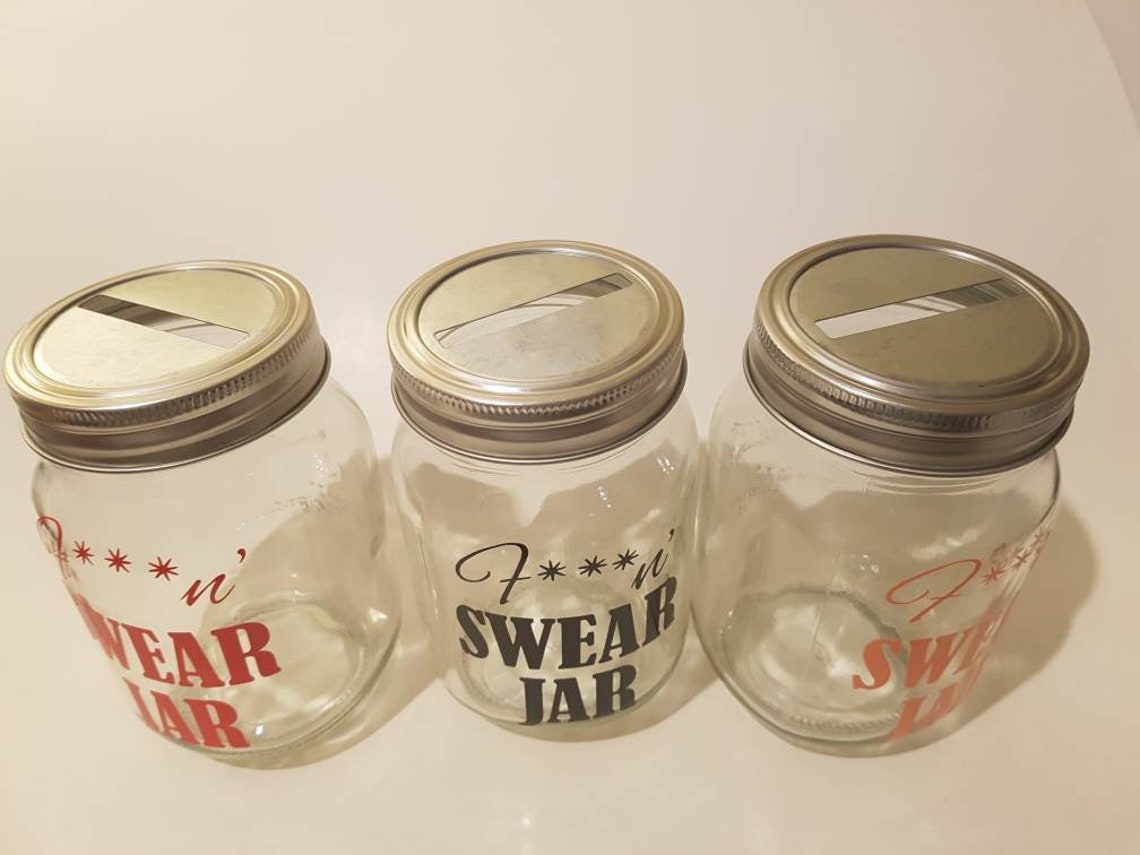 Swear Jar Curse Jar Profanity Jar Piggy Bank Coin - Etsy Canada