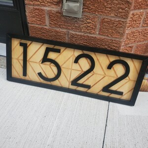 Address Sign Modern Rustic House Numbers, Farmhouse Decor, Reclaimed ...