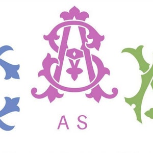 Vinyl Monogram, Monogram Decals, Initial Decals, Customized Unique ...