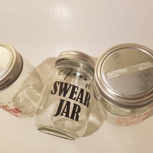 Swear Jar, Curse Jar, Profanity Jar, Piggy Bank, Coin Collection, Money ...