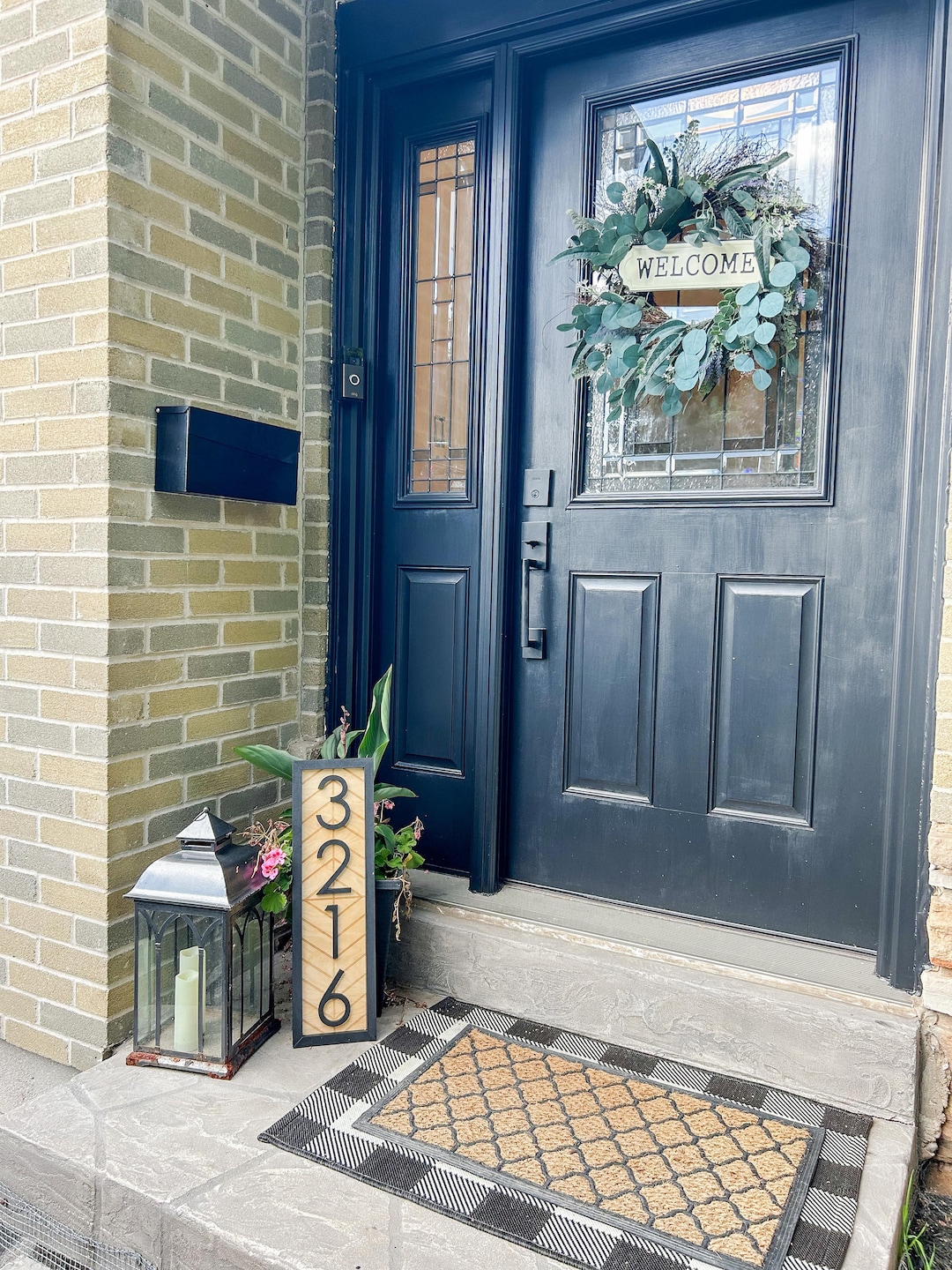 Address Sign Modern Rustic House Numbers Farmhouse Decor - Etsy