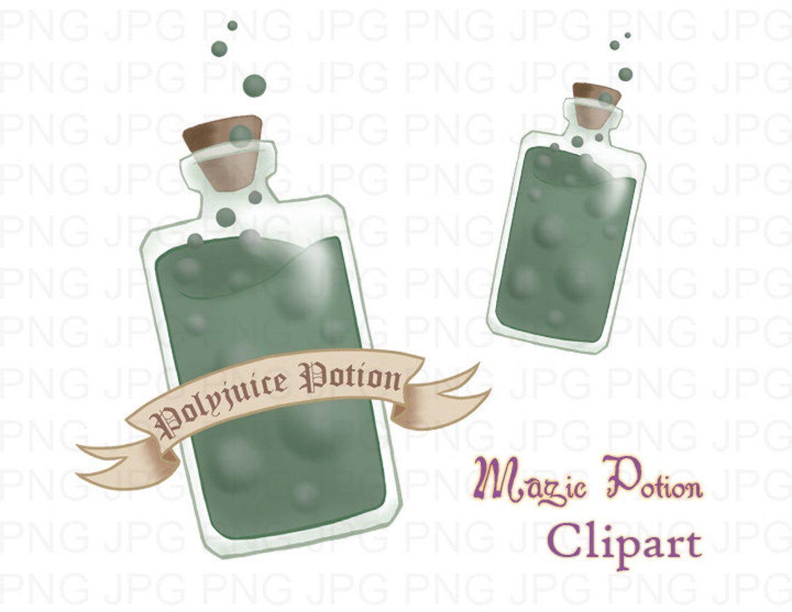 Magic Potion Clipart Transformation Potion - Etsy