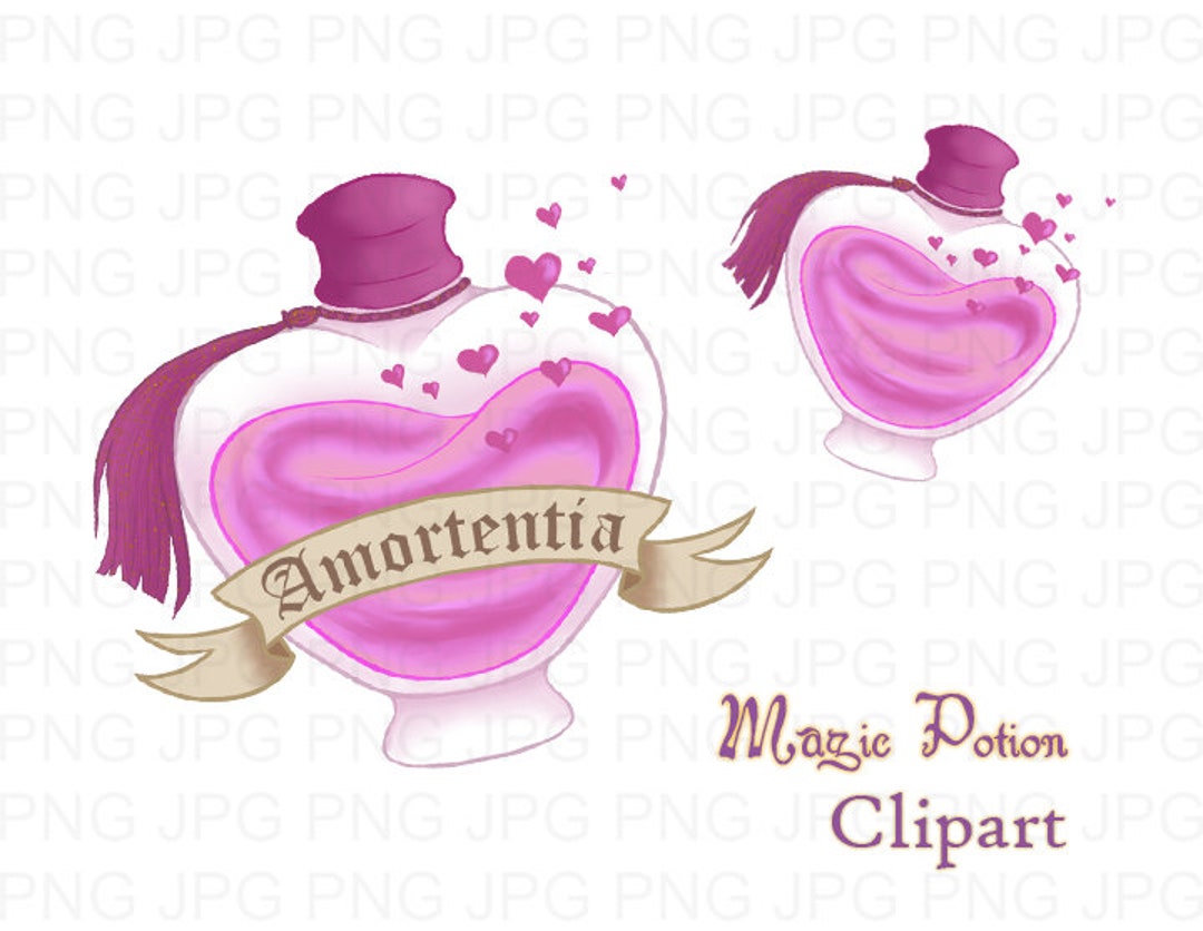 Magic Potion Clipart Love Potion - Etsy