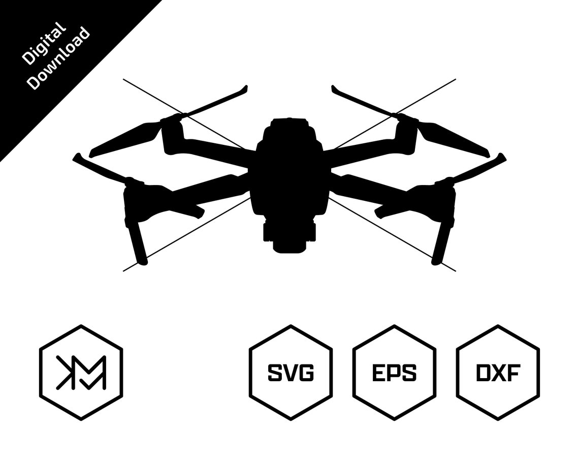 Drone Vector File SVG EPS DXF Digital Download - Etsy