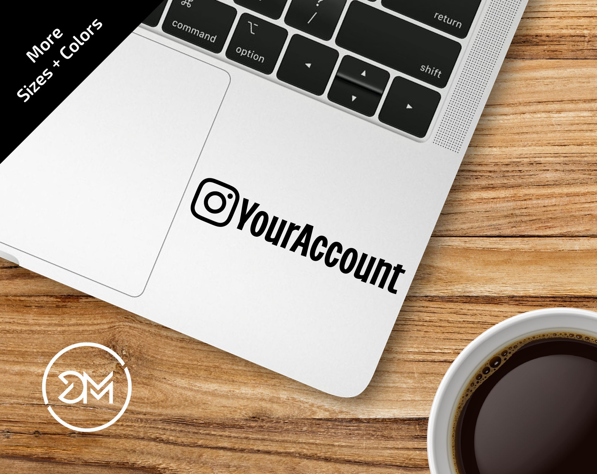 Instagram Account Name Vinyl Decal | Etsy