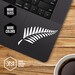 New Zealand Silver Fern Vinyl Decal - Etsy