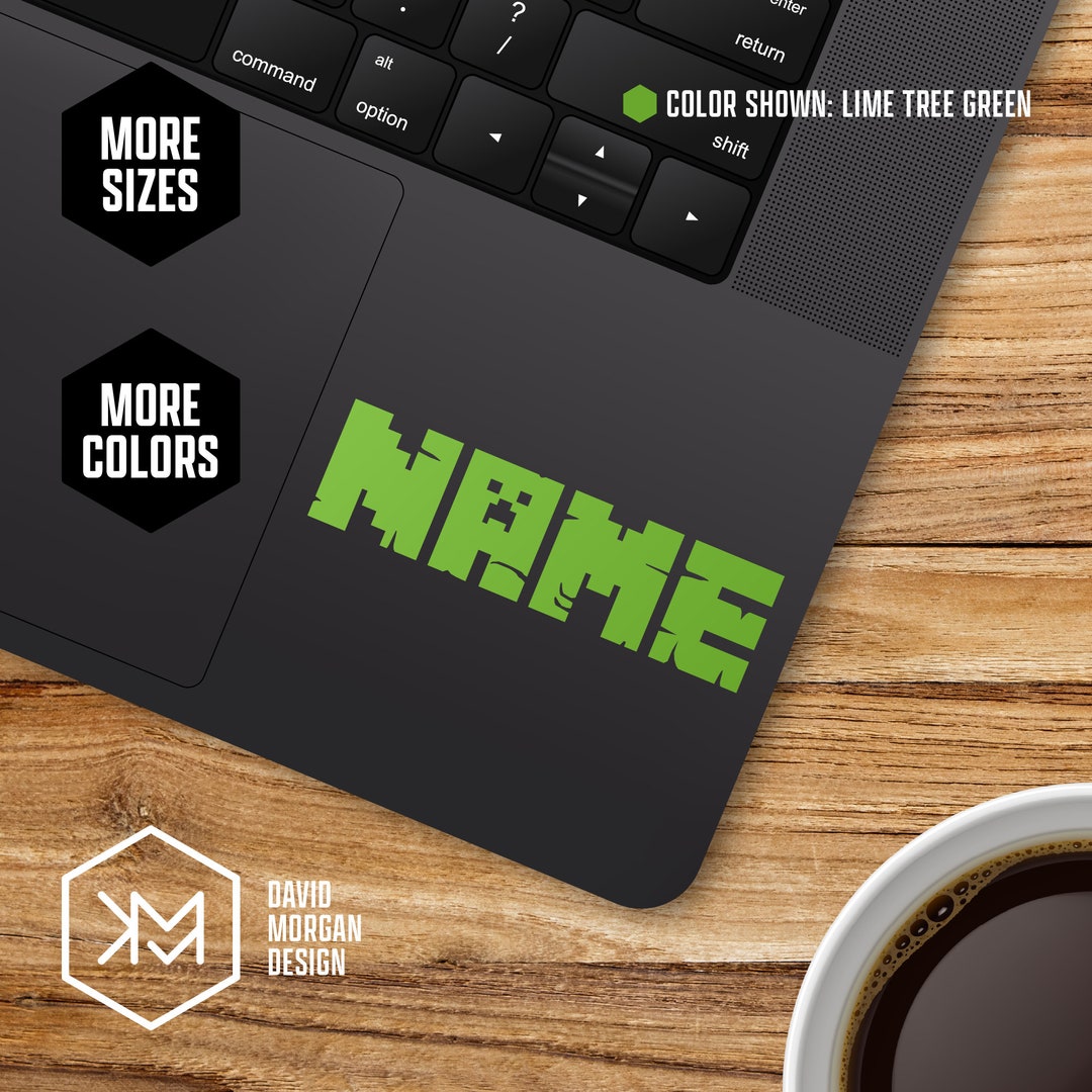 Minecraft Inspired Personalized Name Vinyl Decal - Etsy