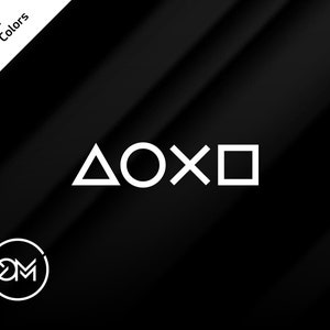 Playstation Triangle Circle X Square Vinyl Decal | Etsy