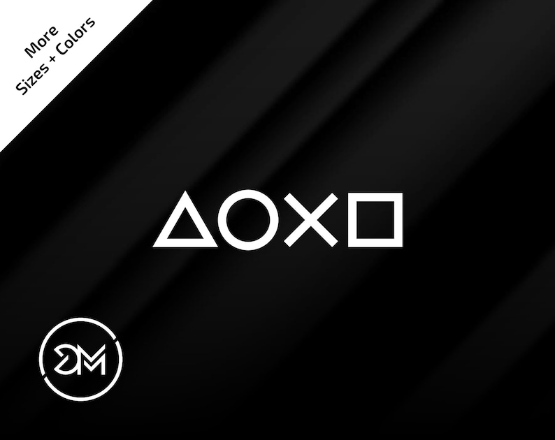 Playstation Triangle Circle X Square Vinyl Decal | Etsy