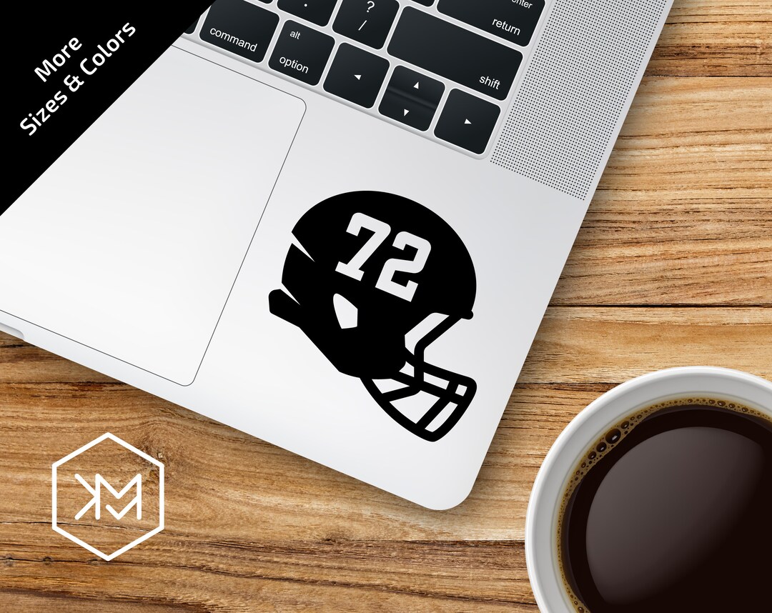 Personalized Football Helmet Vinyl Decal Your Number - Etsy