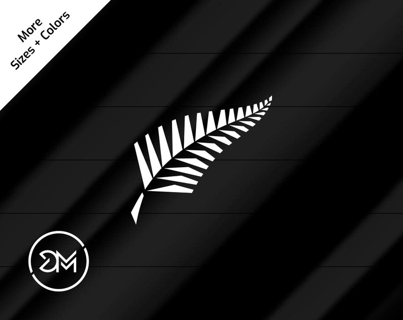 New Zealand Silver Fern Vinyl Decal | Etsy