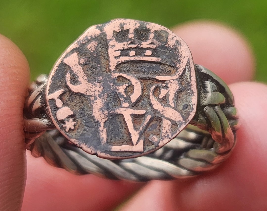 Ancient Signet Ring Authentic 1566 1598 AD Blance Phillip II Spanish ...