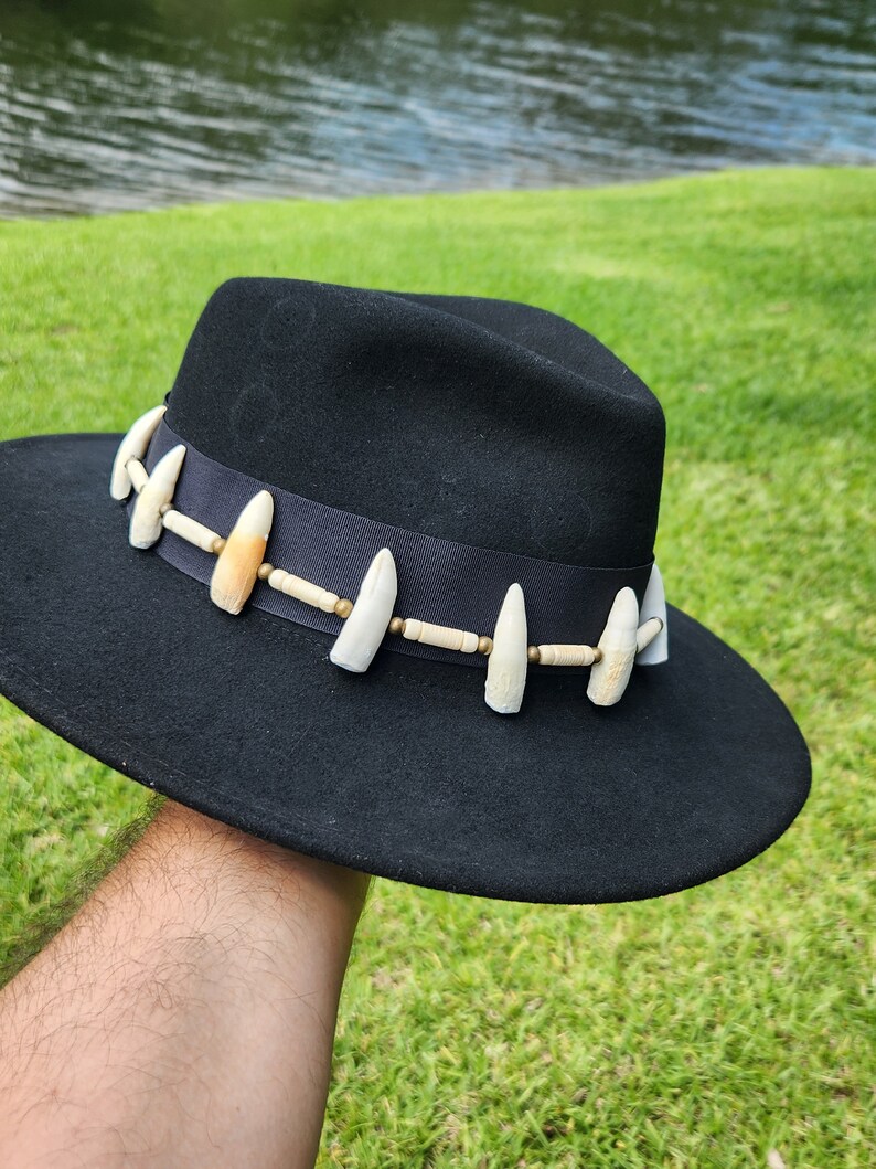 Genuine Alligator Tooth and Genuine Buffalo Bones Hat Band One - Etsy