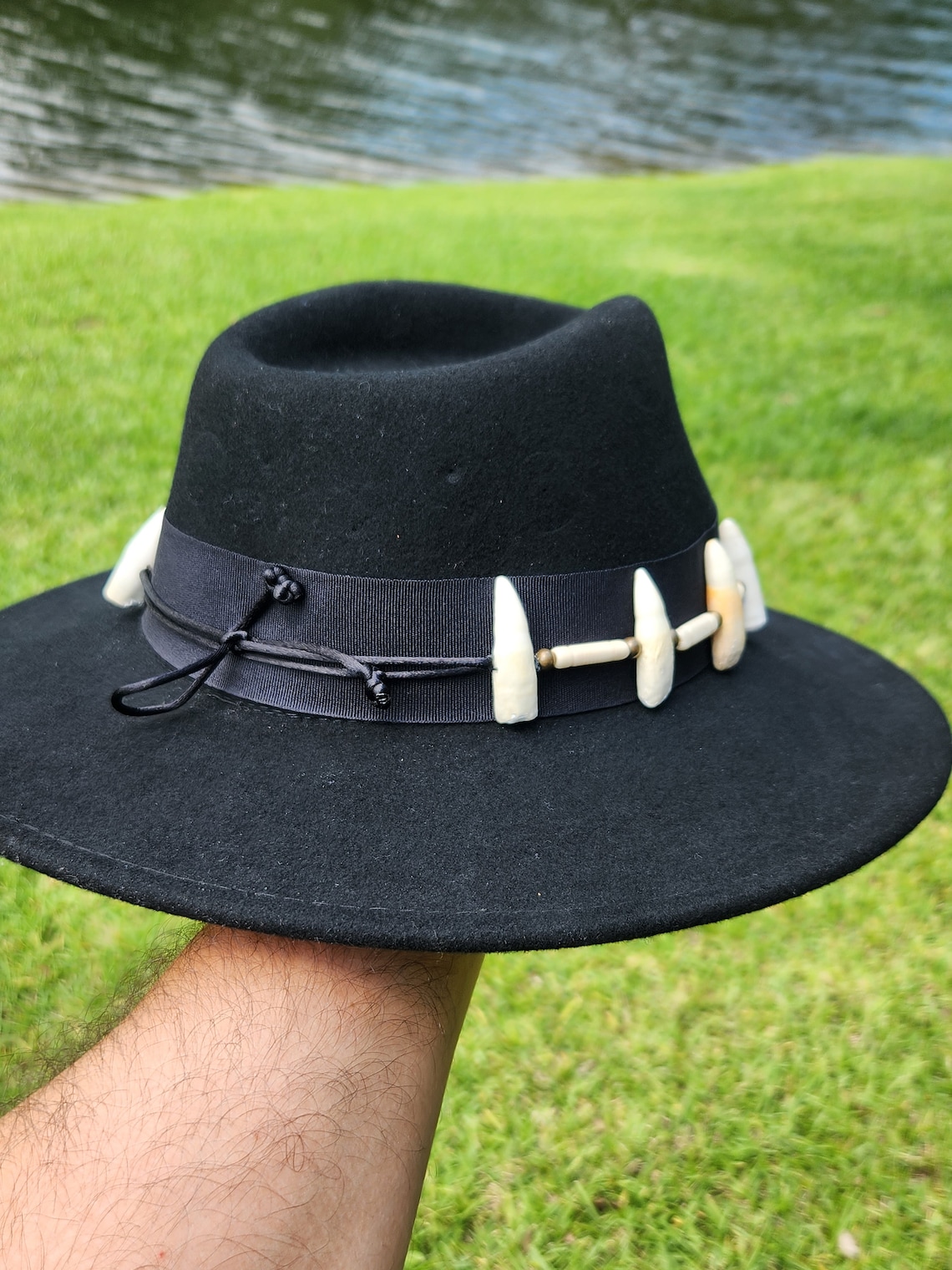 Genuine Alligator Tooth and Genuine Buffalo Bones Hat Band One - Etsy