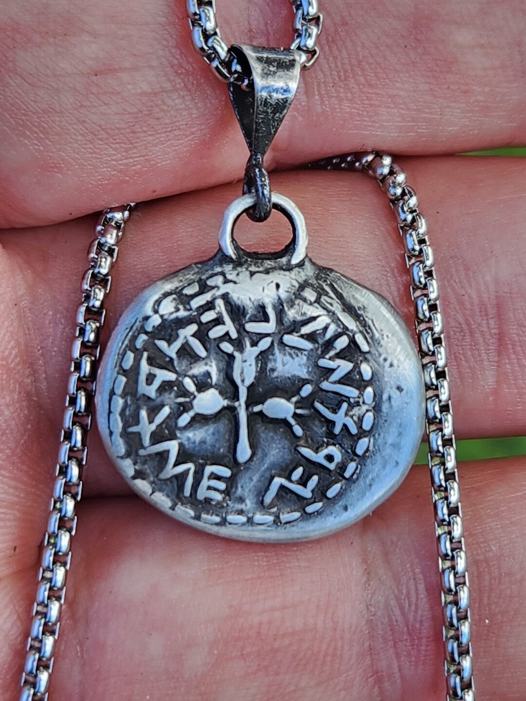 Pomegranate Reproduction Coin JEWISH Necklace Pendant Nice Gift for ...