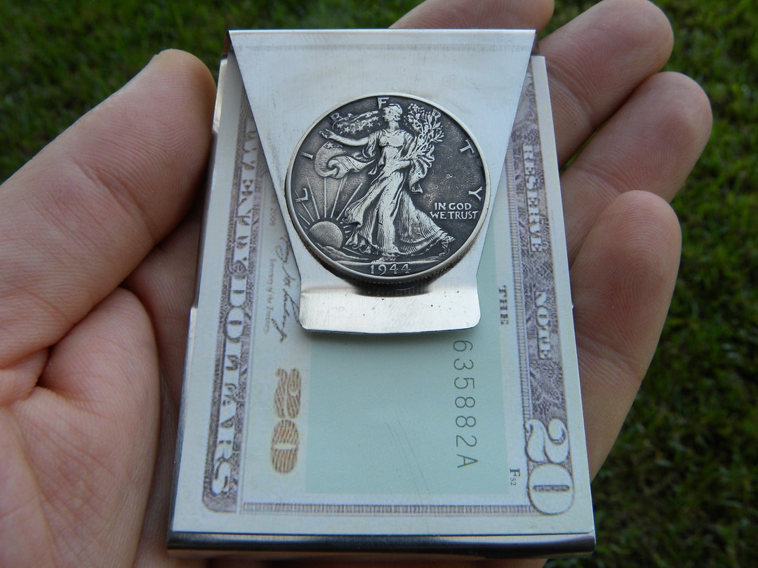 Walking Liberty Half Dollar Coin Money Clip - Choose Your Date - Etsy