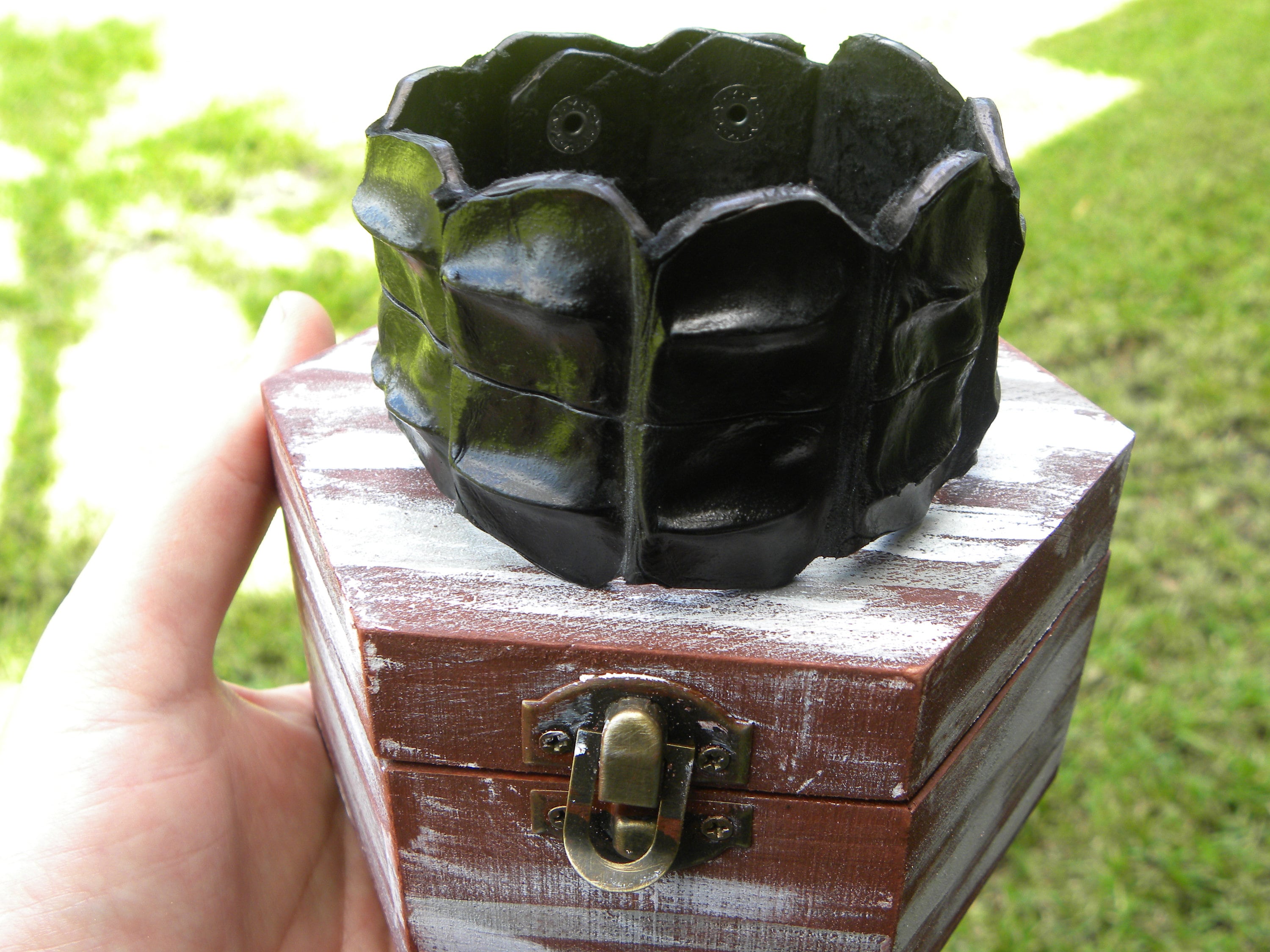 Genuine Black 2 Inch Wide Alligator Leather Black Horn Back | Etsy