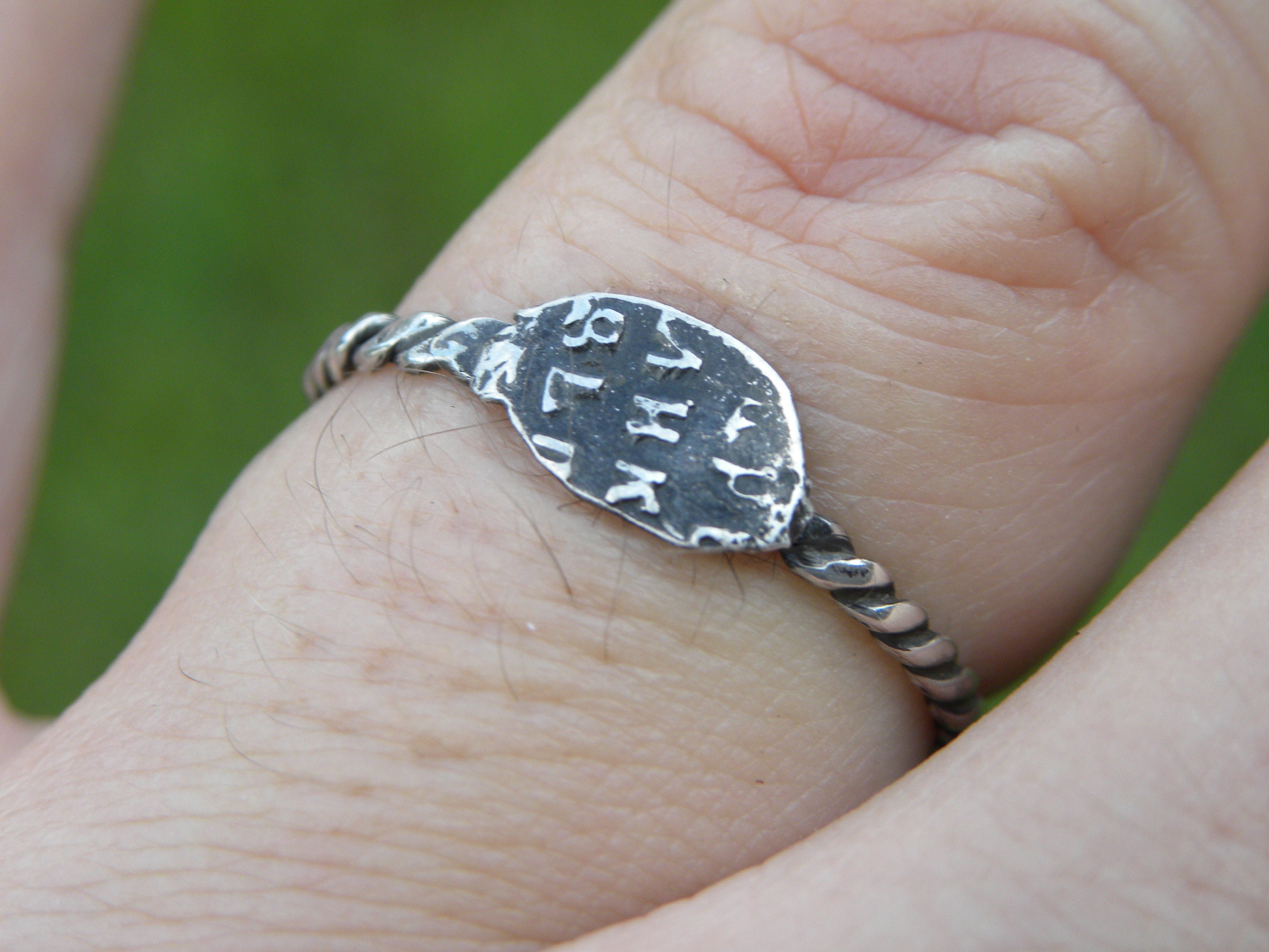 Signet ring antique vintage Russian silver Kopek rare coin wire money ... Signet ring antique vintage Russian silver Kopek rare coin wire money ...