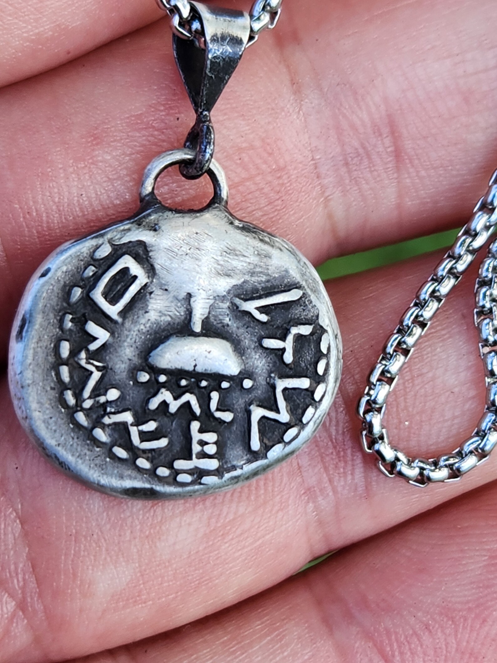 Pomegranate Reproduction Coin JEWISH Necklace Pendant Nice Gift for ...