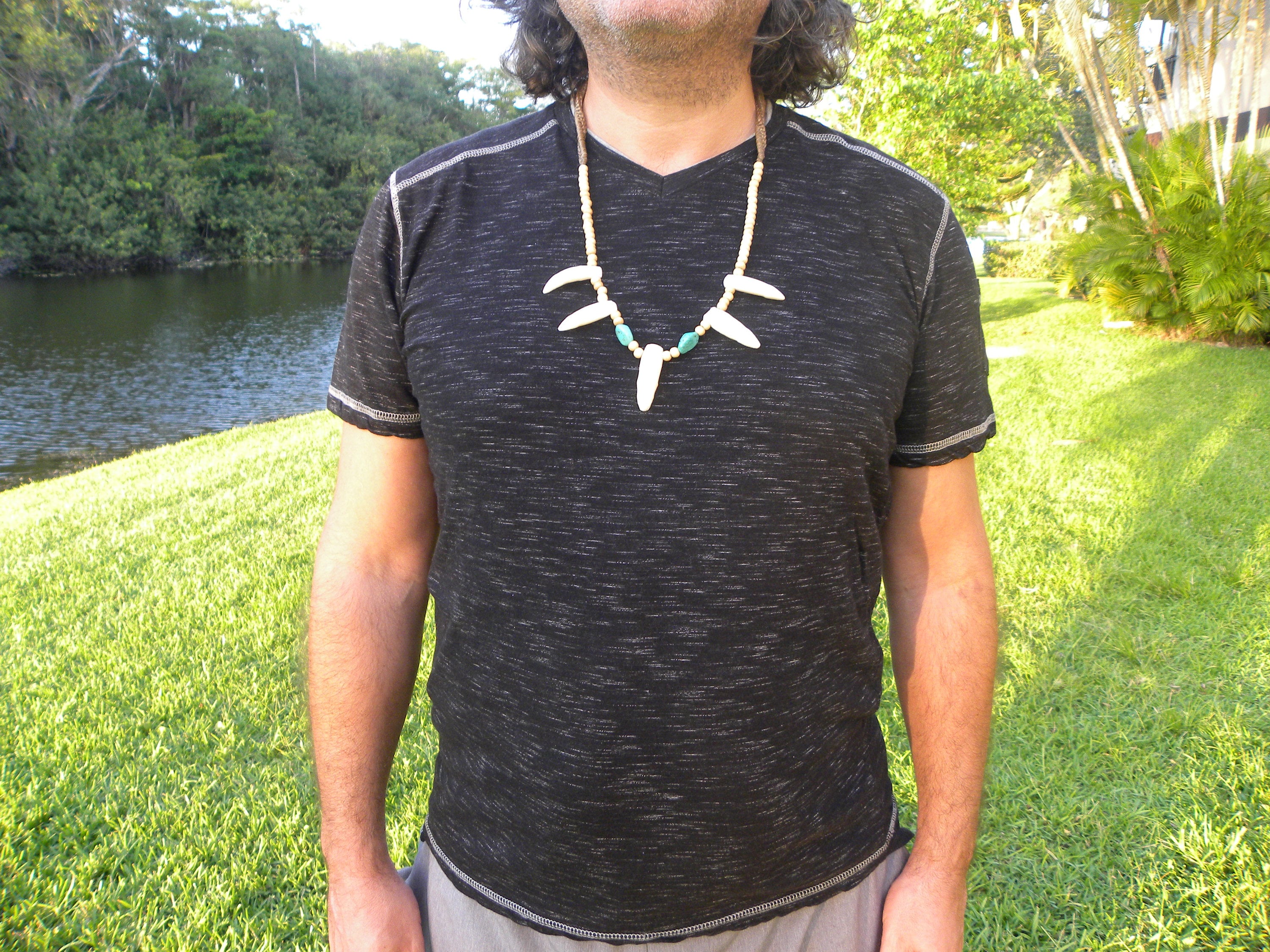 Alligator Tooth Necklace For Men