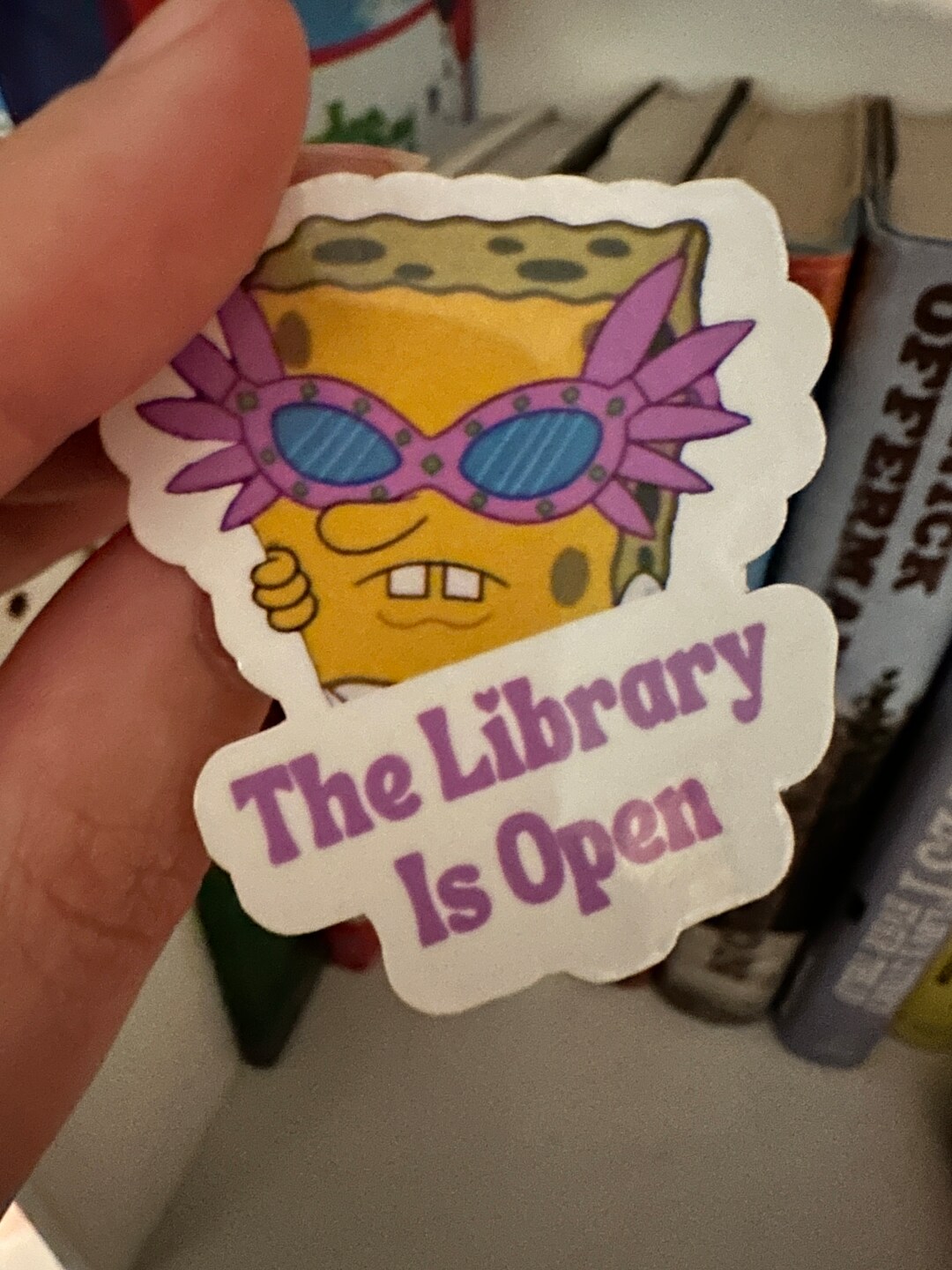 The Library is Open Sticker - Etsy