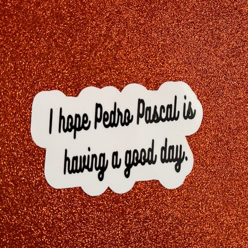 Pedro Pascal Happy Birthday Vinyl Sticker - Etsy