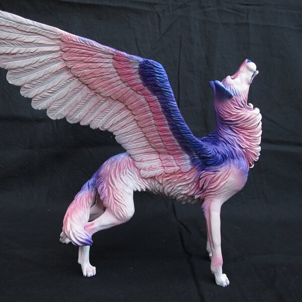 Winged Wolf - Etsy