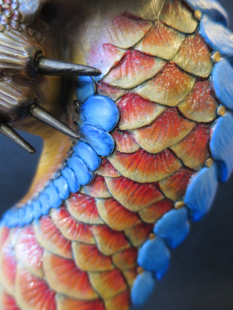 Realistic Fantasy Dragon Sculpture Figure Large Bust - Etsy