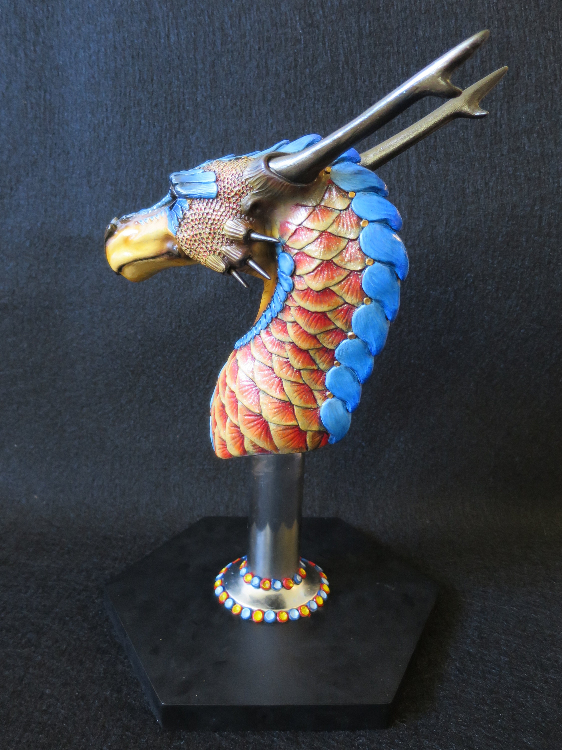 Realistic Fantasy Dragon Sculpture Figure Large Bust - Etsy