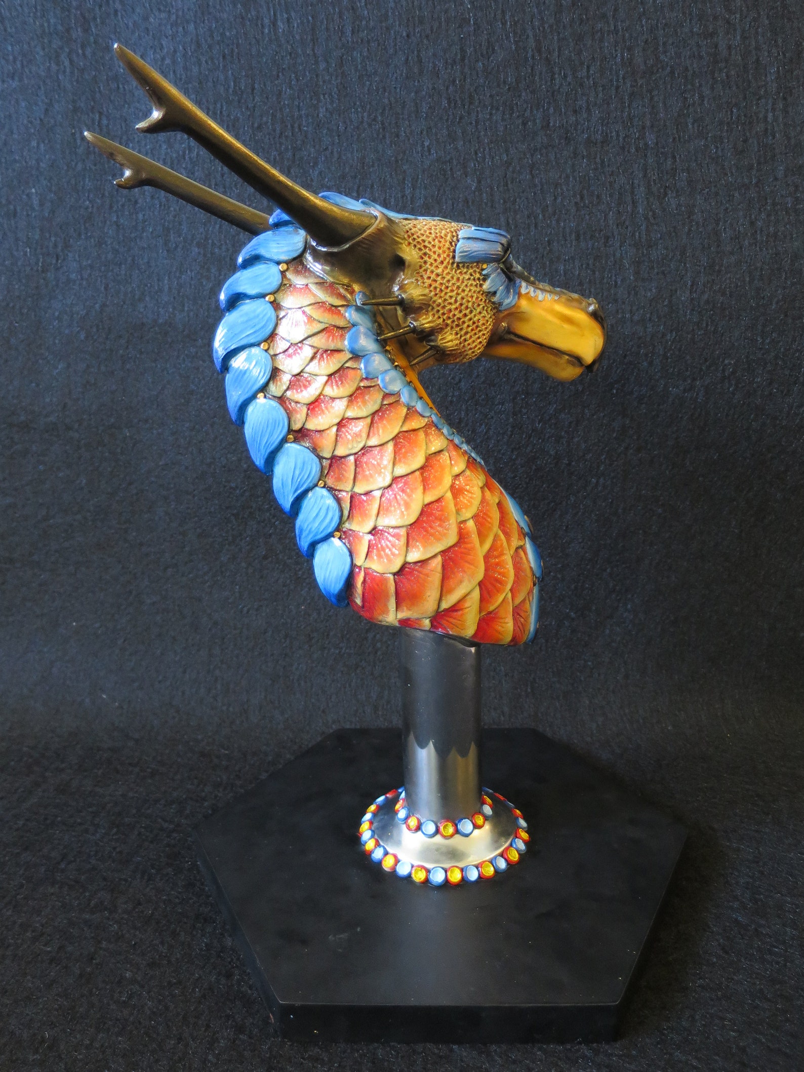 Realistic Fantasy Dragon Sculpture Figure Large Bust - Etsy