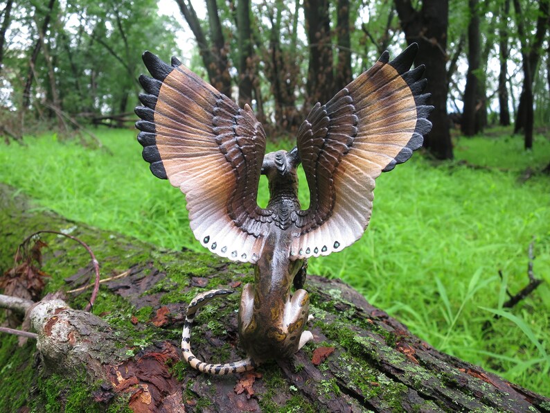 Artistic Model 3D Print Griffin Gryphon Figure Hand Painted Sculpture ...