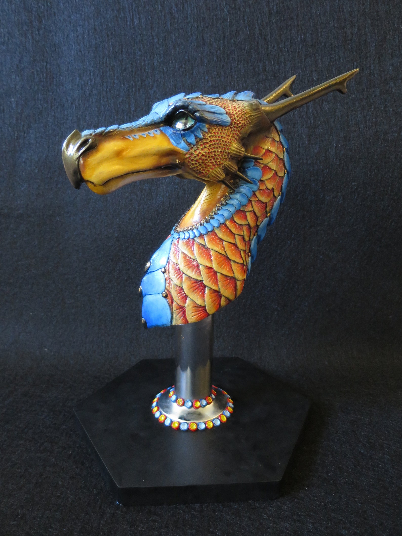 Realistic Fantasy Dragon Sculpture Figure Large Bust - Etsy